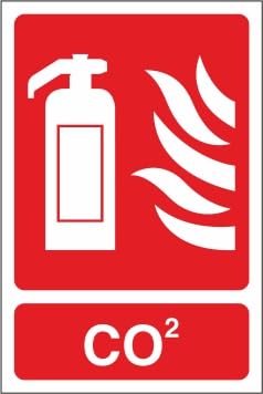 co2 Safety Sign Sticker, PVC Waterproof Sticker Sign : Amazon.in ...