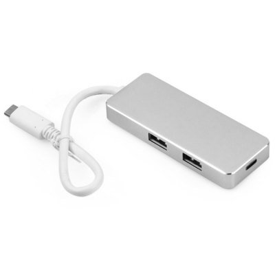 IHUB-09C Type-C Charging HUB Adapter with 2 USB 3.0 Interface - SILVER ...