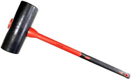 New 6kg Large Rubber Paving Slab Kerb Mallet Maul Fibre Glass Handle ...