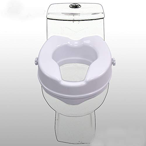 Entros 4" Toilet Commode Seat Raiser Elevator Extension with lid cover ...