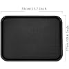 Amazon.com | HEIHAK 10 Pack Black Plastic Fast Food Tray, 14 x 10 Inch ...