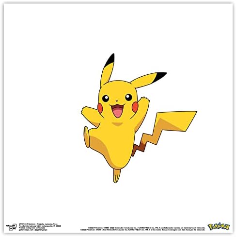 Gallery Pops Pokémon - Pikachu Jumping Pose Wall Art, Unframed Version ...