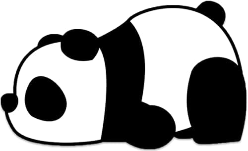 Pack of 4 Cute Sleeping Panda Vinyl Decal Sticker Car Wall Laptop ...