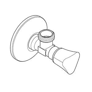 GROHE Angle Valve 1/2 inch (set of 10 pcs), Chrome, 2201100M : Amazon.in: Home Improvement