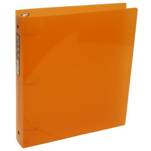 Amazon.com : JAM Paper® - Orange Glass Twill Grid Design Plastic 1.5 ...