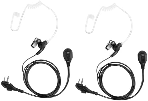 Amazon.com: Undercover VOX Radio Earpiece with Ptt Mic Walkie Talkie ...