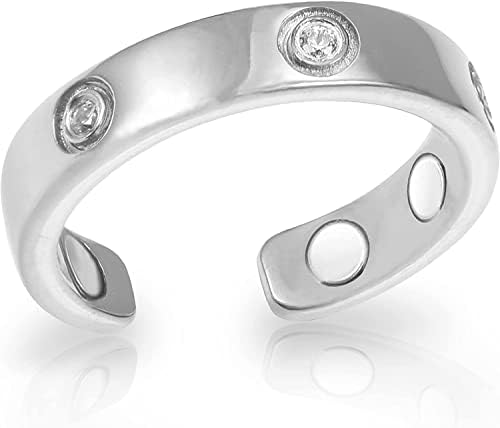 Amazon.com: MagnetRX® Magnetic Ring Women - Elegant Crystal Ring ...