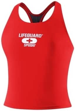 Speedo Lifeguard Tankini - Techno Back Top, Red, Large : Amazon.co.uk ...