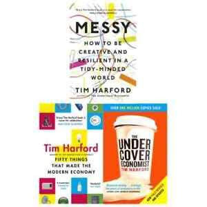 Tim Harford Collection 3 Books Set (Messy (Hardback), Fifty Things that ...