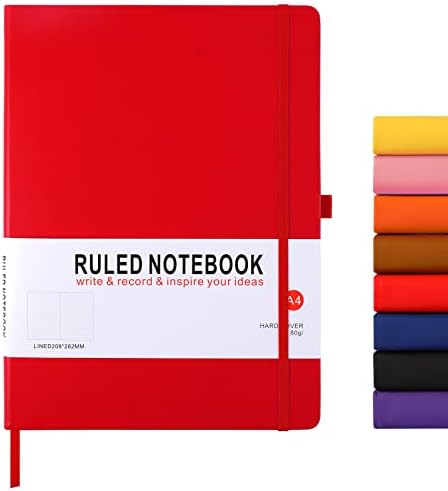 HIJYOO A4 Notebook, Notebook A4 Journal Notebook Hardcover Notepad with ...