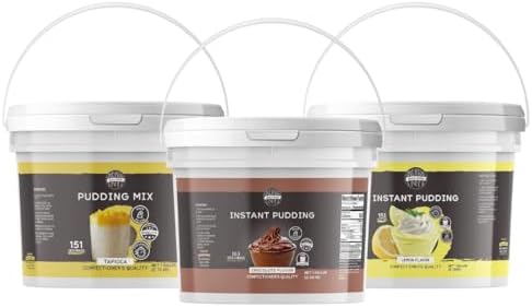 Amazon.com : Birch & Meadow Chocolate, Lemon, & Tapioca Pudding Mix ...