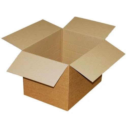 Varda Packaging 3 Ply | Brown 12X10X8 Inches | Big Boxes |Corrugated ...