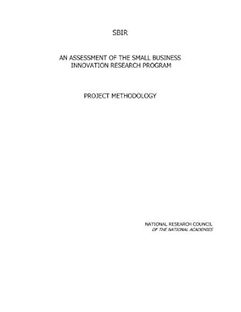 An Assessment of the Small Business Innovation Research Program ...
