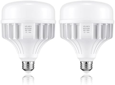 300-400W Equivalent 5000 Lumens Super Bright LED Light Bulbs，5000K ...