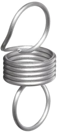 Extension Spring, 302 Stainless Steel, Inch, 0.42" OD, 0.037" Wire Size ...