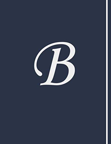 Amazon.com: B: Elegant Monogram initial Alphabet letter B notebook ...