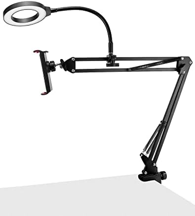 QWORK® Phone Mount with Ring Light, Phone Holder Stand, Phones Mount ...