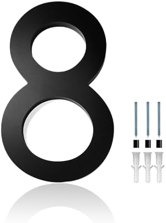 Amazon.com: Hvatry House Numbers for Outside, 6 inch Modern Floating ...