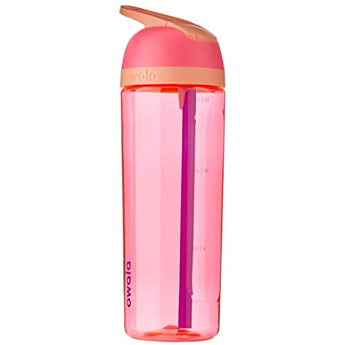 Owala Flip Clear Tritan Plastic Water Bottle with Straw, BPA-Free ...