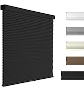 Amazon.com: Boolegon No Drill Blinds for Windows Blackout Cellular ...