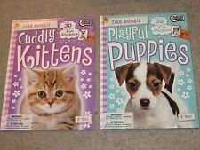 Cute Animals Cuddly Kittens & Playful Puppies (With 38 Stickers ...