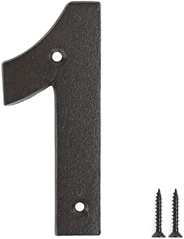 Amazon.com: Fitous 4.9 Inch High Vintage Cast Iron House Number ...