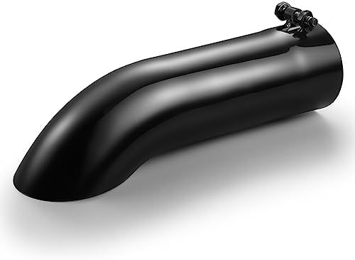 Autarboor 2.5 Inch Turn Down Exhaust Tip, 2.5" Inlet 2.5" Outlet 9 ...