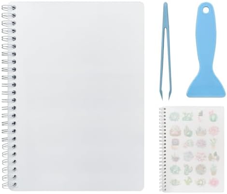 Amazon.com : Spakon Sticker Collecting Album Sheets Reusable Book ...