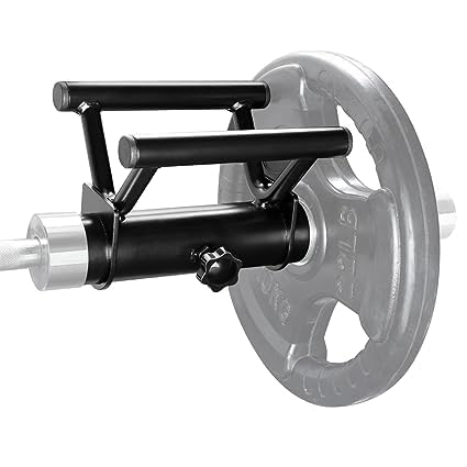 T Bar Row Attachment for 2" Olympic Barbell, Solid Steel Black Powder ...