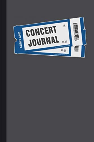 Concert Journal: 6x9" Logbook For Keeping Track of Your Concert ...