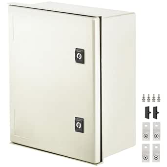 Happybuy NEMA Steel Enclosure 16x12x8, Fiberglass Electrical Box, IP66 ...