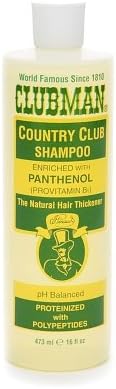 Amazon.com : Clubman Country Club Shampoo – pH Balanced, Enriched with ...