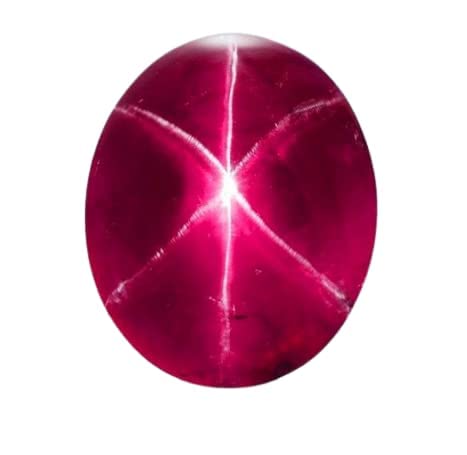 VDesign Lab Tested Unheated Untreated Star Ruby Gemstone 7.5 Carat 8 ...