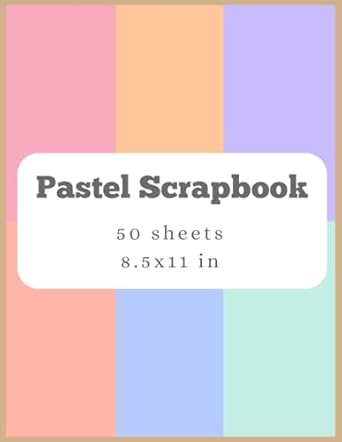 Amazon.co.jp: Pastel Scrapbook Paper 8.5x11 in: Pastel Scrapbook Paper ...
