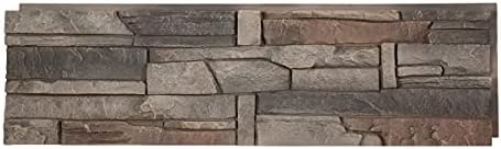 Amazon.com: GenStone Faux Stacked Stone Panel 41" x 11.25" in Kenai ...