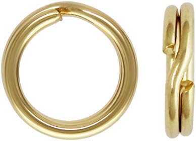 Amazon.com: JewelrySupply 4.5mm 14k Yellow Gold Split-Ring (1-Pc)
