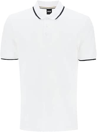 Amazon | [HUGO BOSS] [ヒューゴボス] ポロシャツ 無地 半袖 ロゴ ワンポイント レギュラーフィット 鹿の子 スポーツ ...