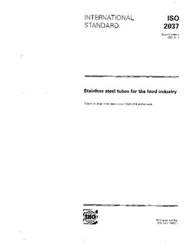 ISO 2037:1992, Stainless steel tubes for the food industry | Amazon.com.br