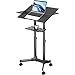 BONTEC Mobile Standing Laptop Desk Converter, Sit Stand Desk with ...