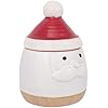 Amazon.com | DEMDACO Distressed Santa with Red Hat Lid 7 x 4 Stoneware ...