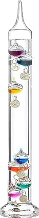 Amazon.co.jp: Galileo Thermometer Cylinder Shape Multicolor Floating ...