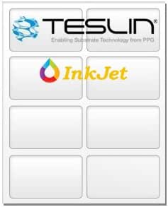 Teslin Synthetic Paper - for Inkjet Printers - Micro-Perforated 8-up ...
