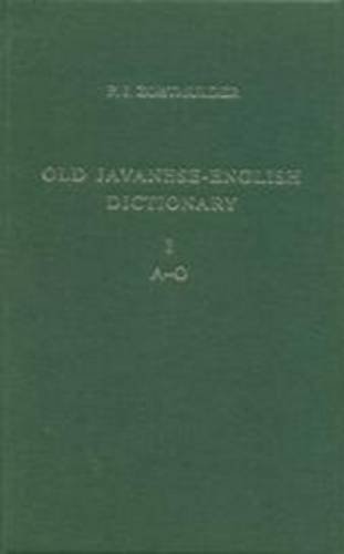 Old Javanese-English dictionary: P.J. Zoetmulder: 9789024761784: Amazon ...