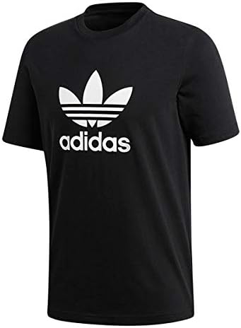 Amazon | [アディダス] トレフォイル ロゴTシャツ 三つ葉 (メンズ レディース) XO Black(CW0709) | アクティブ ...