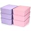 Amazon.com - Menkxi 6 Pcs Storage Bins with Lids Colorful Plastic ...