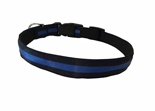 Amazon.com: Thin Blue Line Dog Collar, Puppy Collar, Police Officer Dog ...