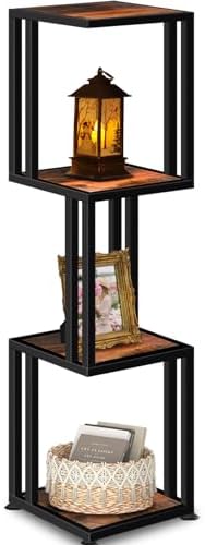 Amazon.com: 4 -Tier Corner Shelf Stand, 47'' Tall Industrial Corner ...