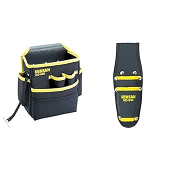 Amazon.co.jp: デンサン（ジェフコム） 電工キャンバスハイポーチ ND-860 & デンサン（） キャンバスホルダー ND-944【セット買い】 : DIY・工具・ガーデン