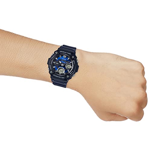 Casio Analog-Digital Blue Dial Men's Watch-AEQ-120W-2AVDF : Amazon.in ...