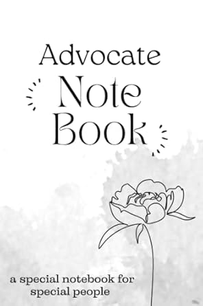 Advocate Notebook: A special notebook for Special people | Great Ideas ...